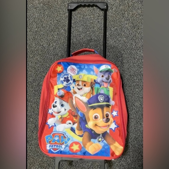 Paw Patrol | Other | Paw Patrol Red And Blue Kids Backpack Trolley Bag ...